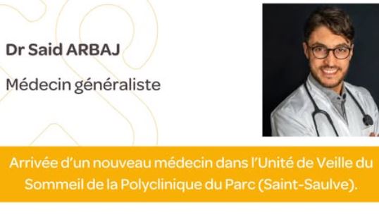 Un nouveau médecin dans l’Unité de Veille du Sommeil de la Polyclinique du Parc | Elsan